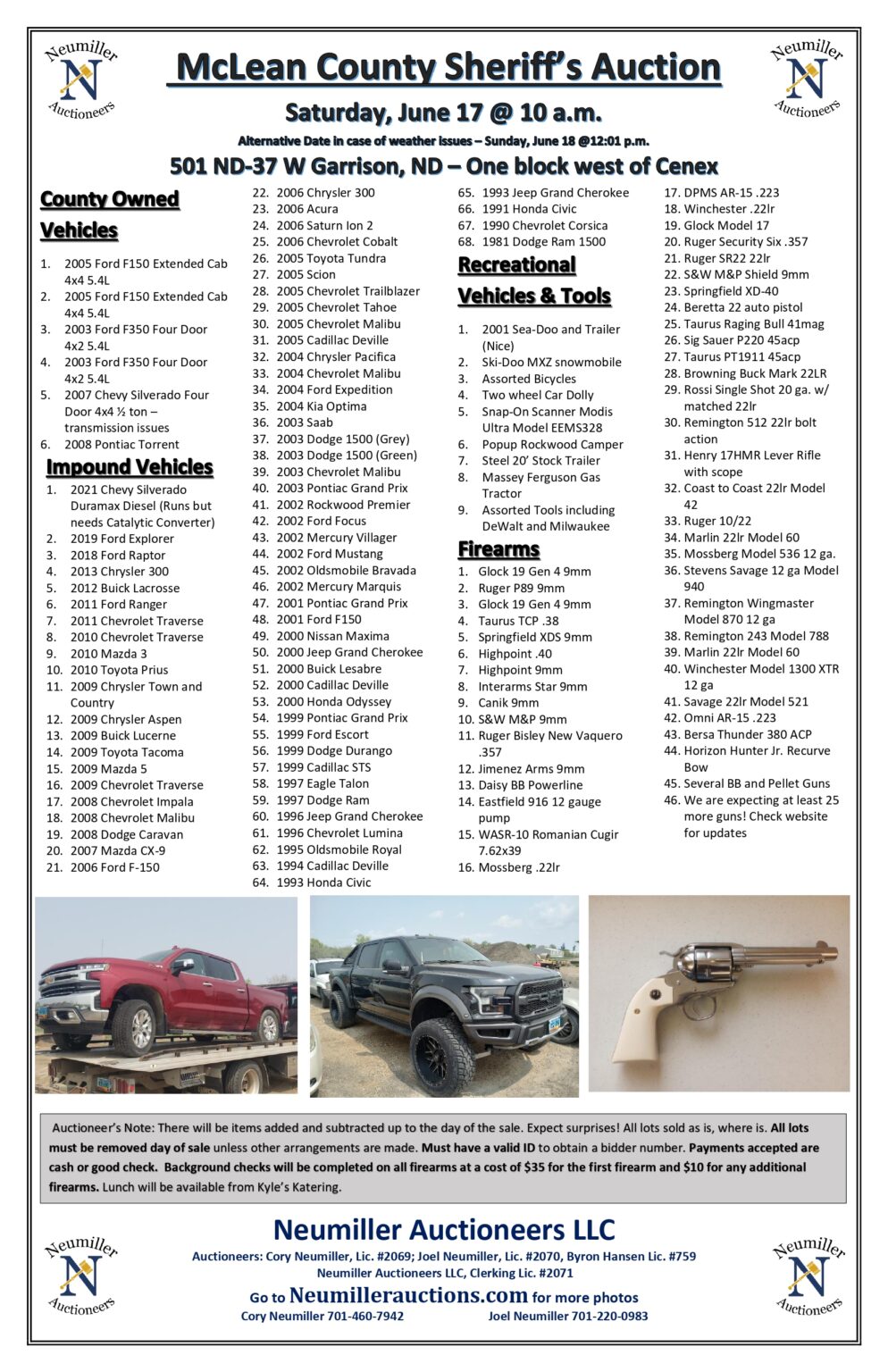 McLean County Sheriff’s Auction - Welcome to Neumiller Auctioneers LLC