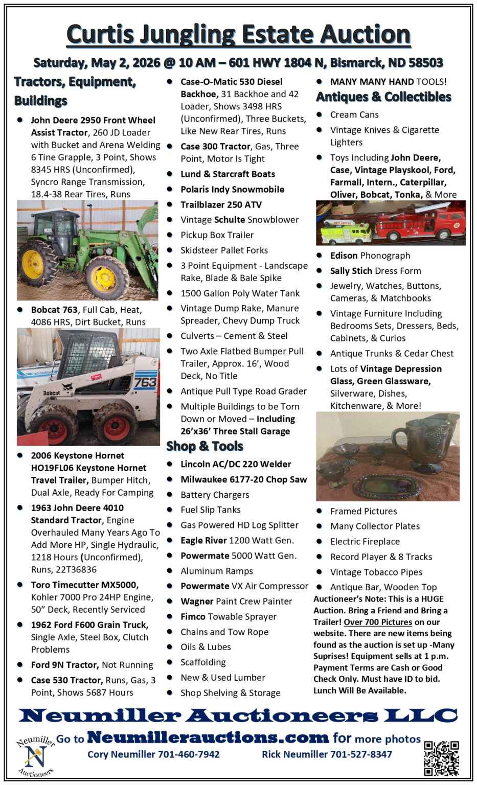 Curtis Jungling Estate Auction - Welcome to Neumiller Auctioneers LLC